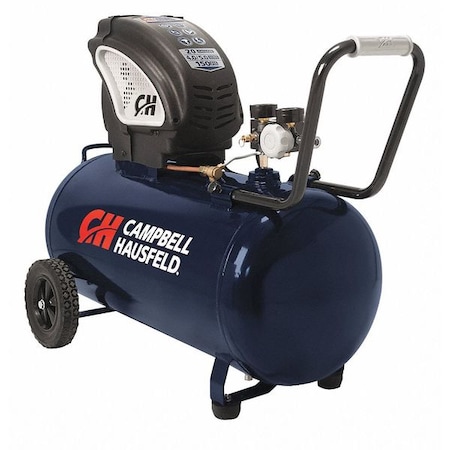 Campbell Hausfeld Air Compressor, 20 gal, Horizontal Oilless DC200000 ...