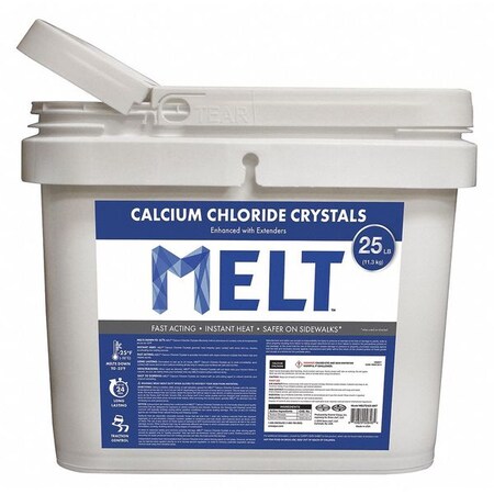 Snow Joe Calcium Chloride Ice Melt Bucket, 25 lb. MELT25CC-BKT | Zoro