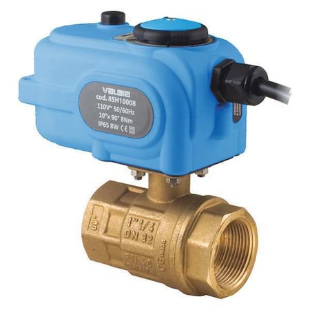 Bonomi Electronic Ball Valve, 1" Pipe, 120VAC, Body Style: 2-Way ...