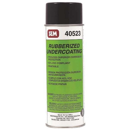 Sem Black Rubberized Low Voc Undercoating 40523 | Zoro
