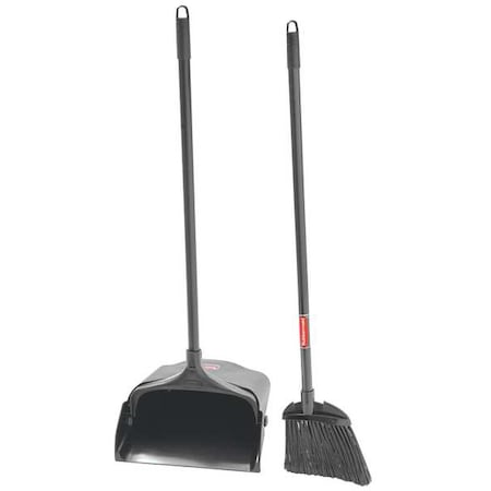 Rubbermaid Commercial Lobby Broom and Open Dust Pan Set, 28 in Length ...