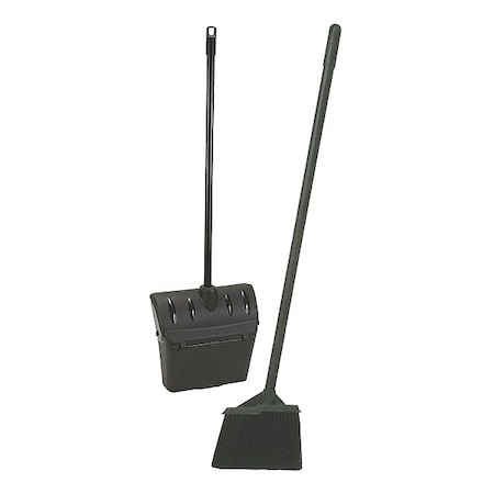 Tough Guy 5-7/8 in Sweep Face Lobby Broom, Black 59JM31 | Zoro