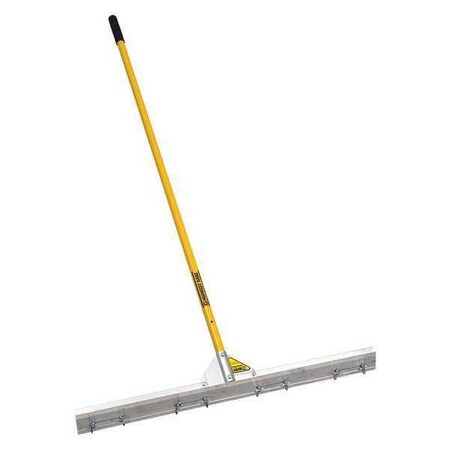 Midwest Rake Wire Gauge Rake, 36" L, 82" Yellow Handle 58738 | Zoro