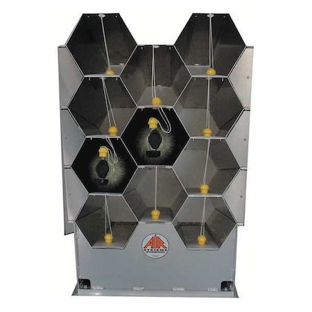 Air Systems Intl SCBA Rack, Aluminum, 11 Cylinder AK24-11 | Zoro