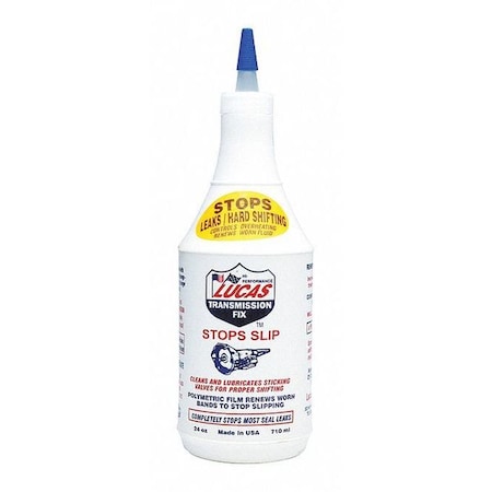 Lucas Oil Transmission Fix Stops Slips, 24oz. Bottle Red 10009 | Zoro