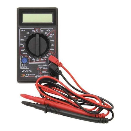 Performance Tool Digital Multi-Meter, Tester W2974 | Zoro