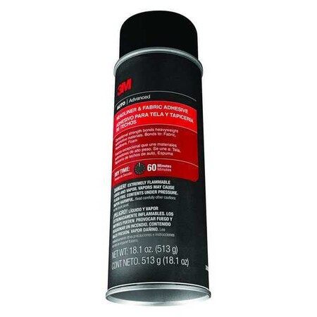 3M Headliner and Fabric, Adhesive, 18.1oz, PK4, 4 PK 38808 | Zoro