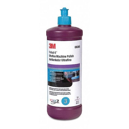3M Ultrafine, Machine Polish, 16 oz., PK6 39062 | Zoro