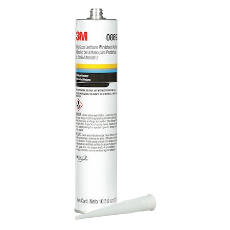 3M Auto Windshield, Adhesive, 10.5fl.oz., PK12 08693 | Zoro
