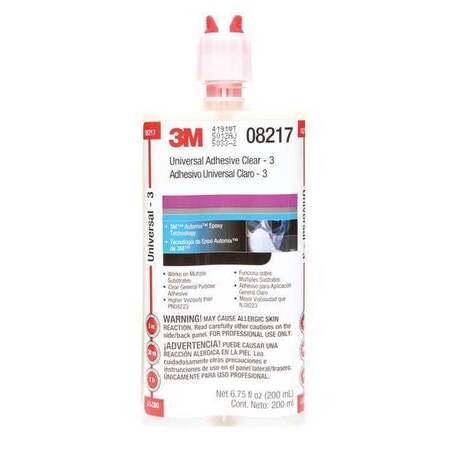 3M Urethane Adhesive, Black, Dual-Cartridge, 6 PK 08217 | Zoro