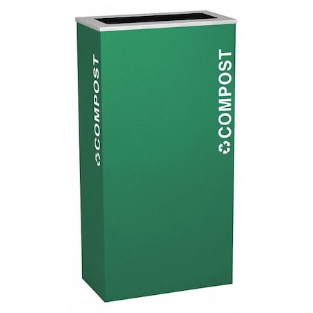 Ex-Cell Kaiser 17 gal. Rectangular Steel, LLDPE Rectangular Bin ...