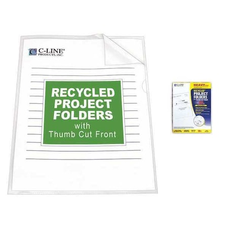 C-Line Products Project Folders 8-1/2 x 11", Clear, PK75 62127BNDL3BX ...