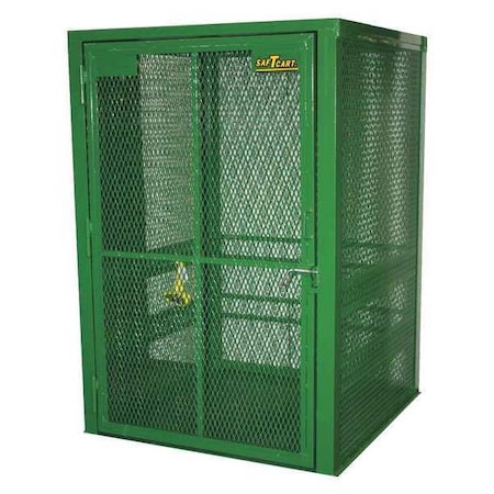 Saftcart Twenty Cylinder Cage, 50" Wx50" Dx 79" H ESTS-20 | Zoro