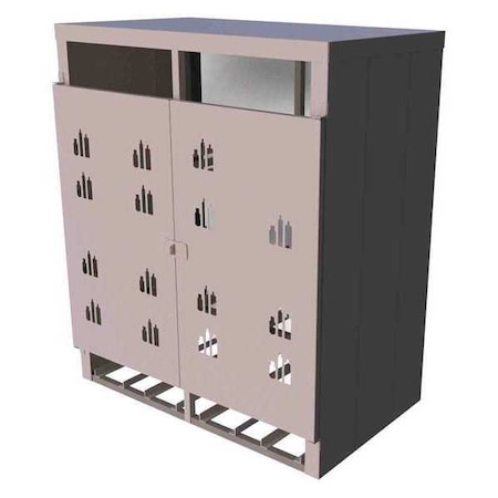 Saftcart Propane Rack, For 20 lb. Cylinder, Cap. 36 LP-36 | Zoro