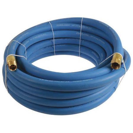 Zoro 3/4" x 25 ft EPDM Coupled Multipurpose Air Hose 250 psi BL ...