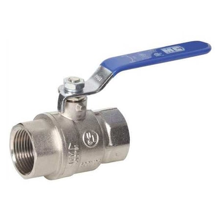 Midwest Control Brass Ball Valve, Plated, 3/4" FPT, 600 CWP G-FPC-75 | Zoro
