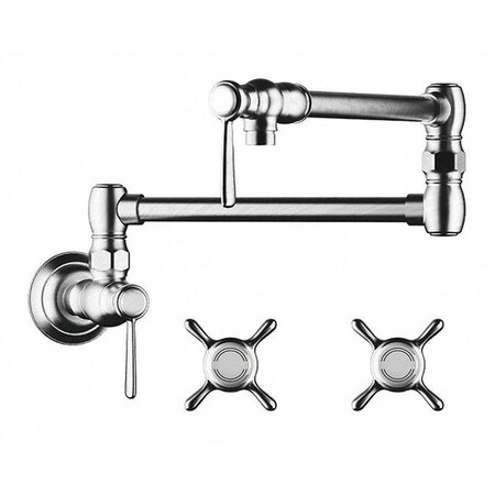 Axor Pot Filler, Chrome, Wall 16859001 | Zoro