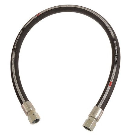Ryco Hose, 1"x30", 3100 psi, Female x Female Jic T3016D-030-20402040 ...
