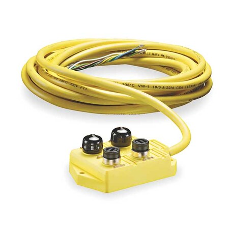 Brad Harrison Sensor Wiring Block, 4 Pin, Plug, Male BTY401P-FBE-05 | Zoro