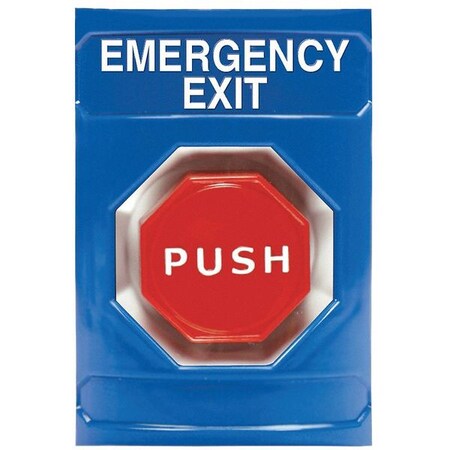 Safety Technology International Emergency Exit Push Button, Blue, ADA ...