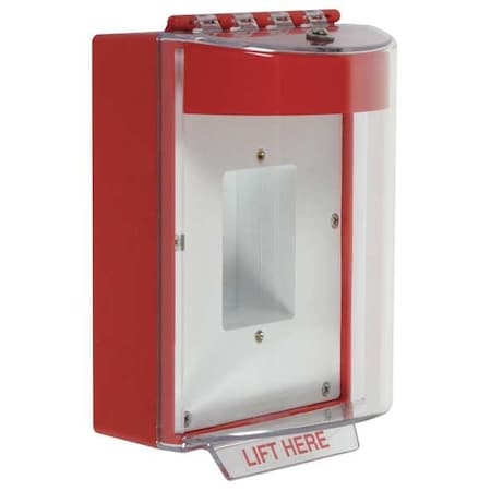 Safety Technology International Pull Station Cover w/Horn, Surface ...