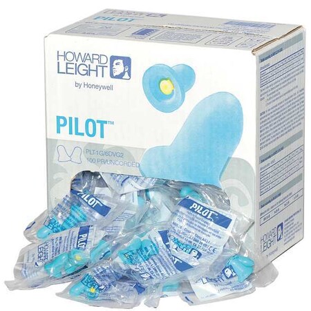Honeywell Howard Leight Pilot(TM) Soft Foam Ear Plugs, Bell Shape, Blue ...