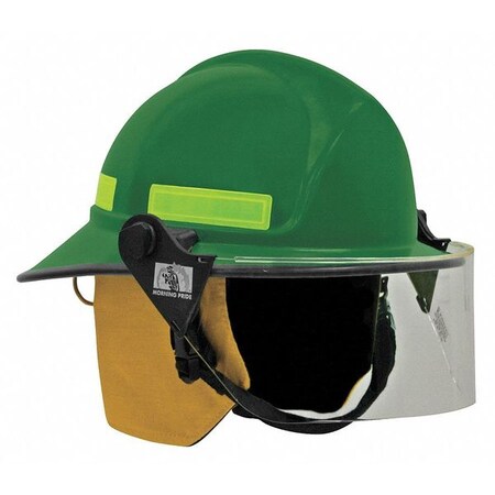 Morning Pride Fire Helmet, Green, Modern HDO | Zoro