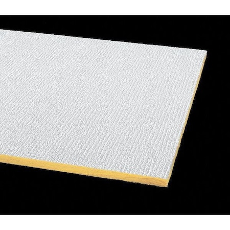 Armstrong Shasta Ceiling Tile, 24 in W x 48 in L, Square Lay-In, 15/16 ...