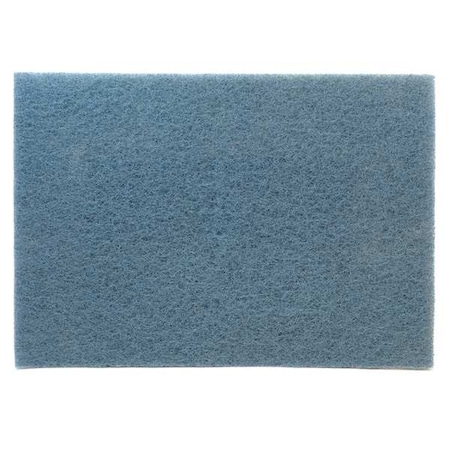 3M Scrubbing Pad, 20 In x 14 In, Blue, PK10 5300-20x14 | Zoro