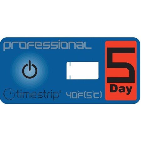Timestrip Time Indicator, Food, 5 Days, PK250 TS301t | Zoro