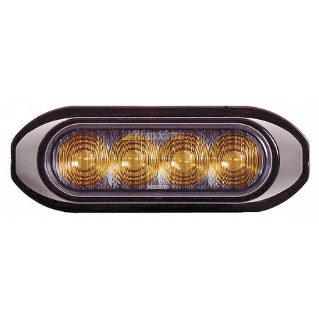 Maxxima 4 LED Strobe, Amber, Surface Mount M20373YCL | Zoro