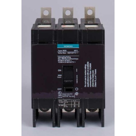 SIEMENS 20A, 3 pole Miniature Circuit Breaker, BQD, 480V AC, - BQD320
