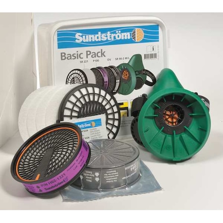 Sundstrom Safety Sundstrom(TM) SR 90-3 Half Mask Kit, M/L Basic Pack M ...