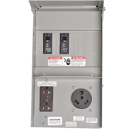 Siemens Temporary GFCI Outlet Panel, 50 A , 120/240V AC, 1 Phase, NEMA ...