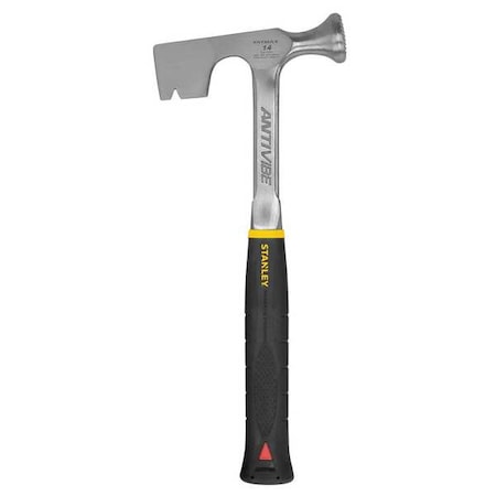 Stanley Drywall Hammer, Steel, Anti-Vibe, 14 Oz 54-015 | Zoro