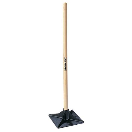 True Temper Dirt Tamper, 8x8 In Blade, Handle 42 In 11334GR | Zoro