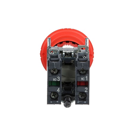 Schneider Electric Emergency Stop Push Button, 22 mm, 1NO/1NC, Red XB4BS8445 | Zoro
