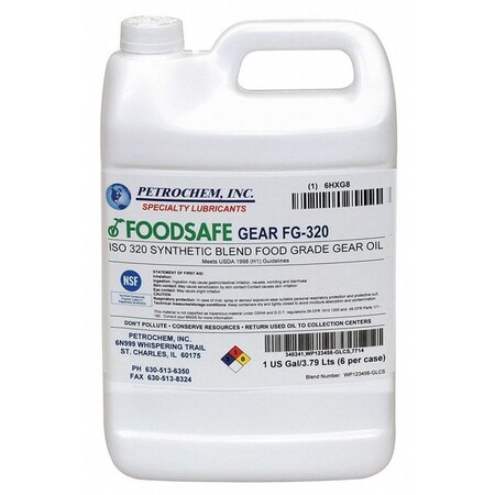 Petrochem 1 gal Gear Oil Can 320 ISO Viscosity, 90 SAE, Clear FOODSAFE ...