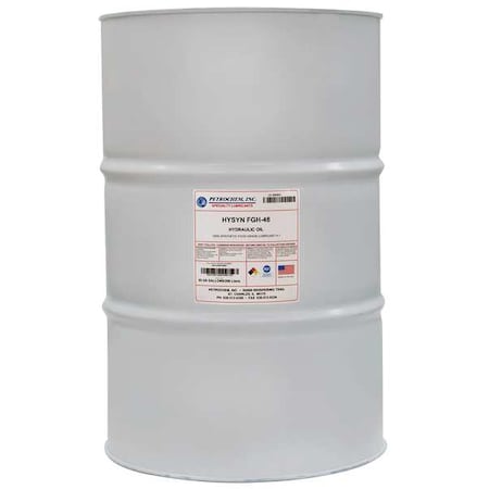 Petrochem 55 gal Drum, Hydraulic Oil, 46 ISO Viscosity, 15W SAE HYSN ...