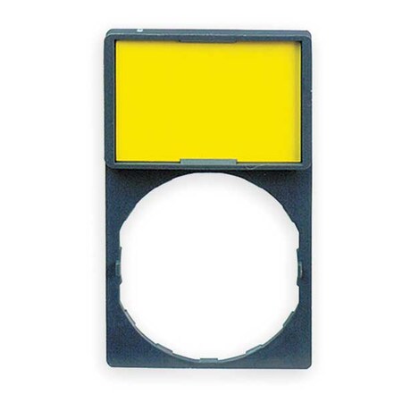 Schneider Electric Legend Plate, Rectangular, Black or Red ZBY6101 | Zoro