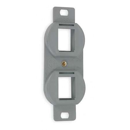 Hubbell Premise Wiring Hubbell 2 Socket Duplex 106 Outlet Faceplate - 2 ...