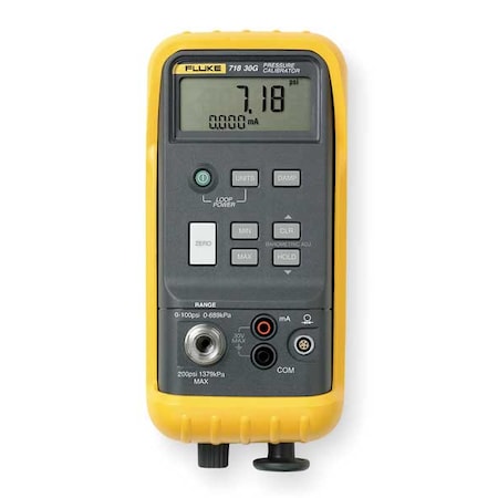 Fluke Pressure Calibrator, -12 to 100 psi FLUKE 718 100G | Zoro