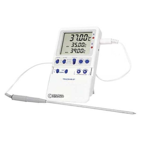 Traceable Digital Thermometer, 28 Degrees to 102 Degrees F for Wall or ...