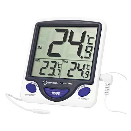 Traceable Digital Thermometer, -58 Degrees to 158 Degrees F for Wall or ...