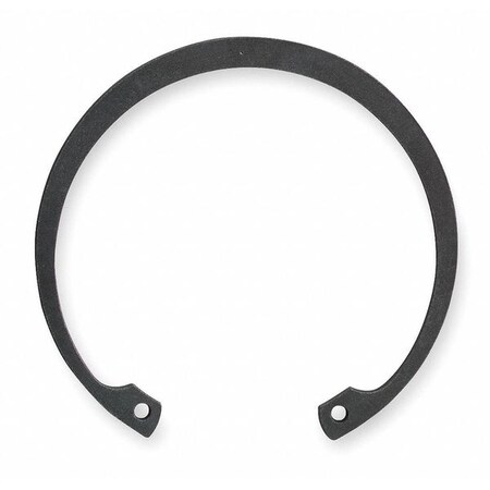 Zoro Select Internal Standard Retaining Ring, Carbon Steel, Black ...