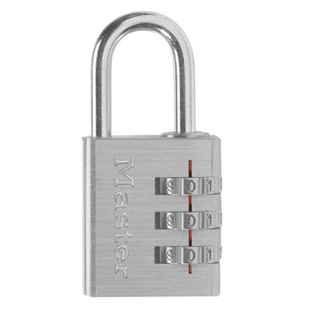 Master Lock Luggage/Briefcase Padlock, Aluminum, Side 630D | Zoro