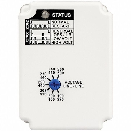 Macromatic 3 Phase Monitor Relay, SPDT, 500VAC, 8 Pin PMPU-FA8 | Zoro
