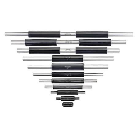 Starrett End Measuring Rod Set, 1/4, 3/8 Dia, 11 Pcs S234G | Zoro