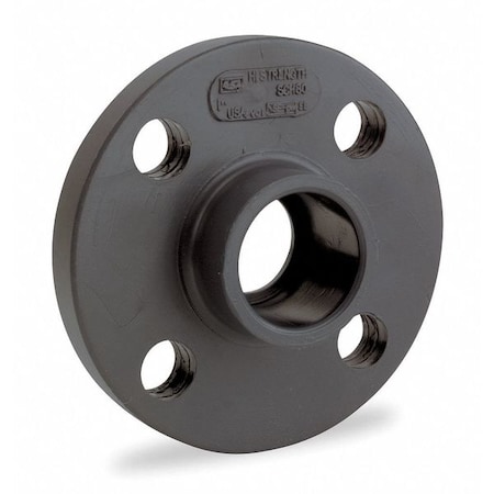 Zoro Select CPVC Solid Flange, Schedule 80, 1/2" Pipe Size, Socket 9851 ...