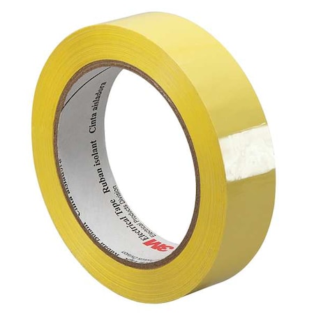 3M Electrical Tape, 2 x 72 yd., 1 mil, Yellow 3M 1318-1 2" x 72 yds ...